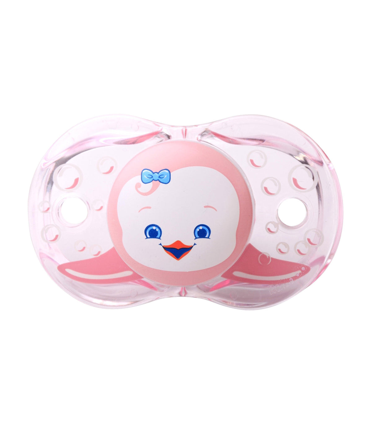 RaZ baby Reilly Penguin Pacifier Pink