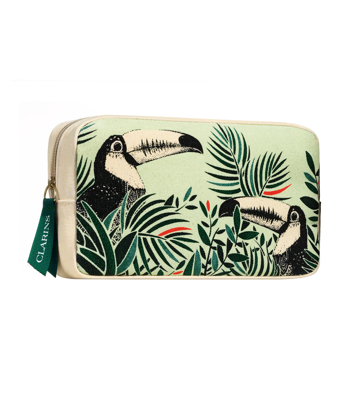 Clarins Free Limited-Edition Toucan-Print Pouch