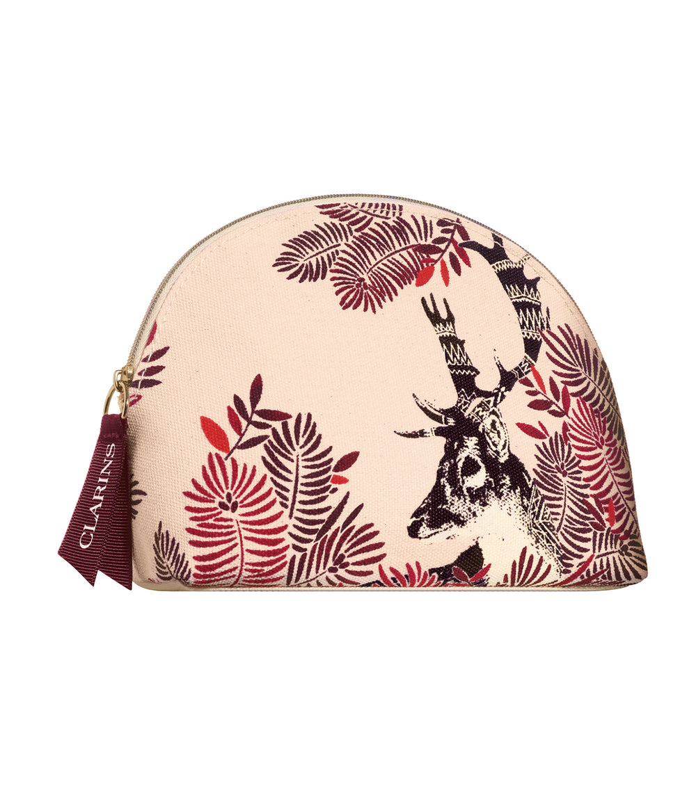 Clarins Free Limited-Edition Deer-Print Cosmetics Pouch | Rustan's